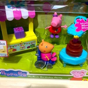 Jazwares | Toys | Peppa Pig Perfect Birthday Party Set Mandy Mouse ...